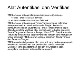 Tanda tangan elektronik | PPT