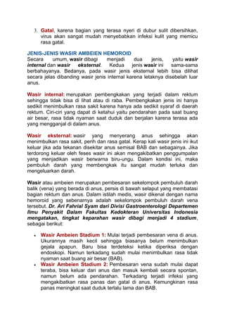 Tanda wasir stadium 4 dan obatnya | PDF