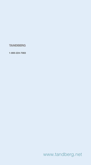 TANDBERG video conferencing systems | PDF
