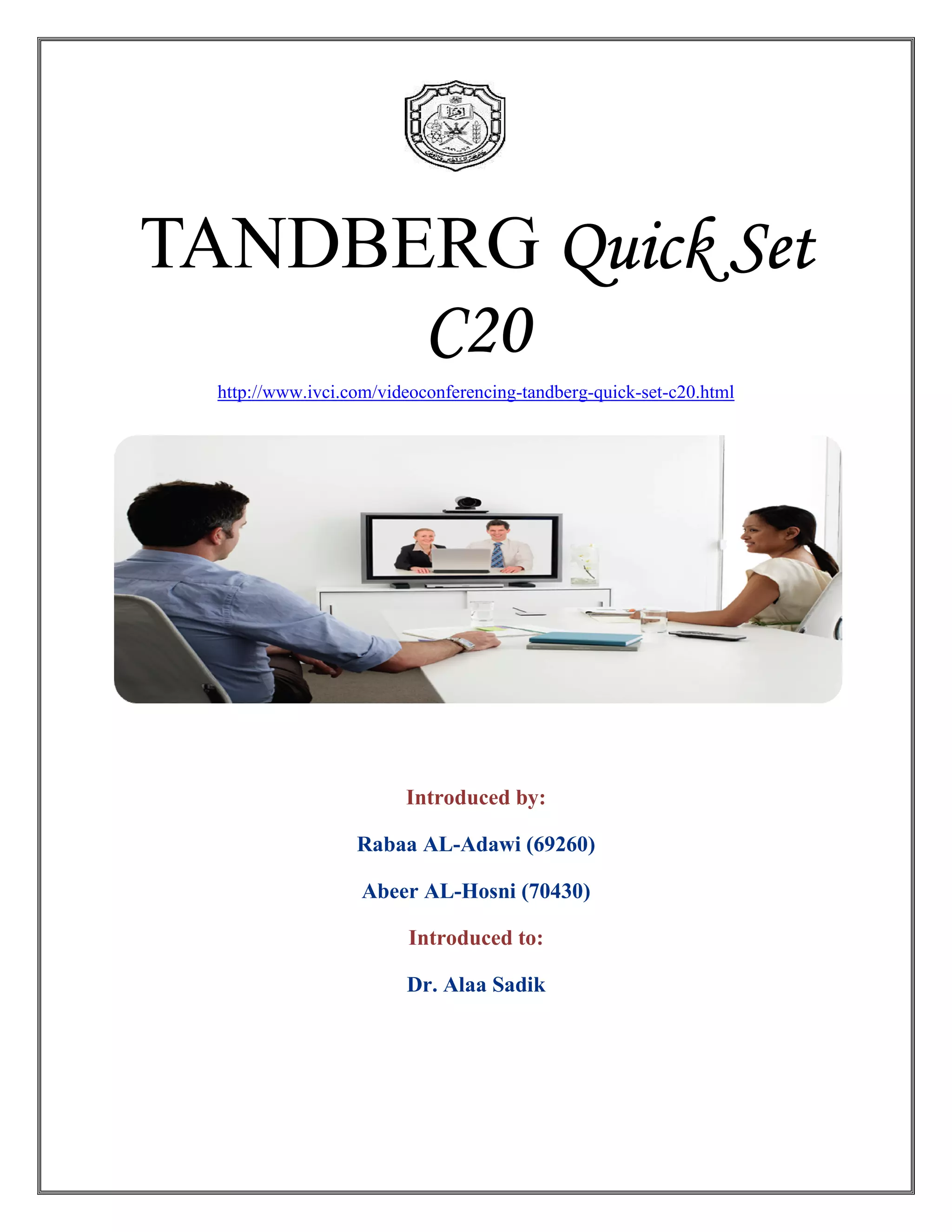 Tandberg quick set_c20 | PDF