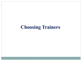 Choosing Trainers | PPT