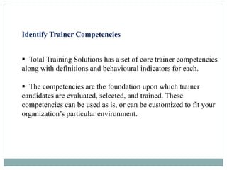 Choosing Trainers | PPT