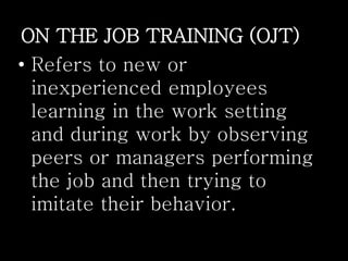 traditional training methods | PPTX