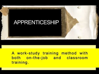 traditional training methods | PPTX