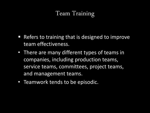 traditional training methods | PPTX