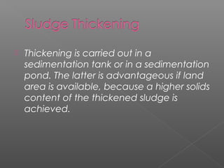 Treatment and disposal of sludge | PPT