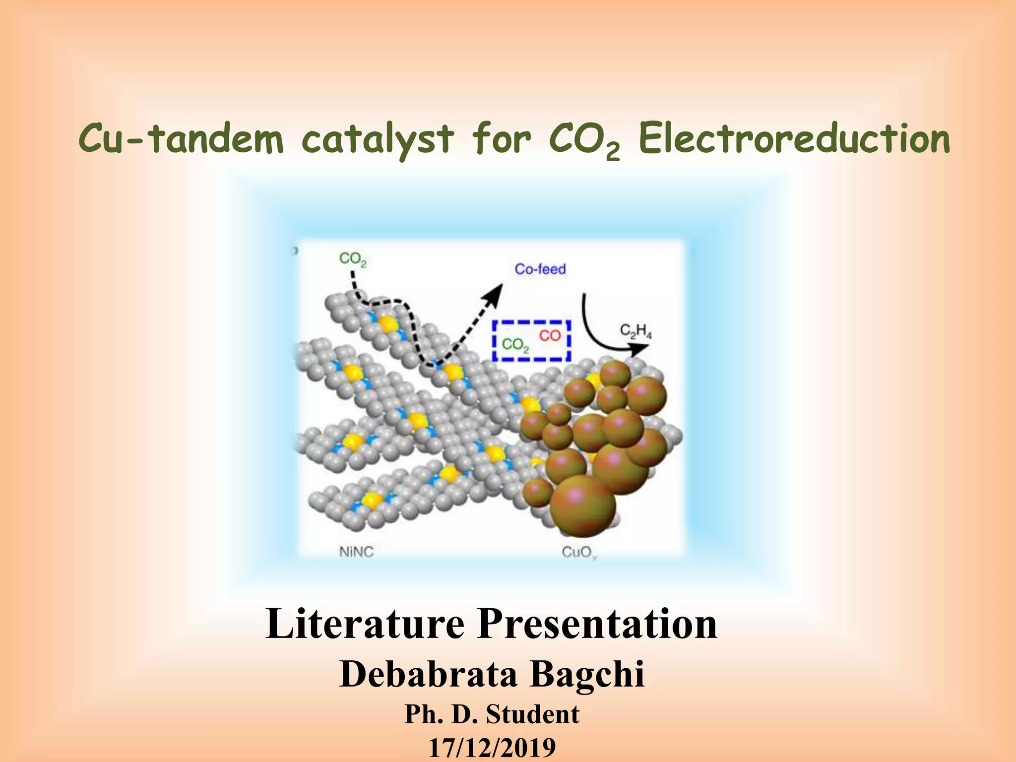 Tandem catalyst for CO2 reduction.pptx