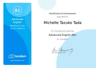 B2 - Advanced English | PDF
