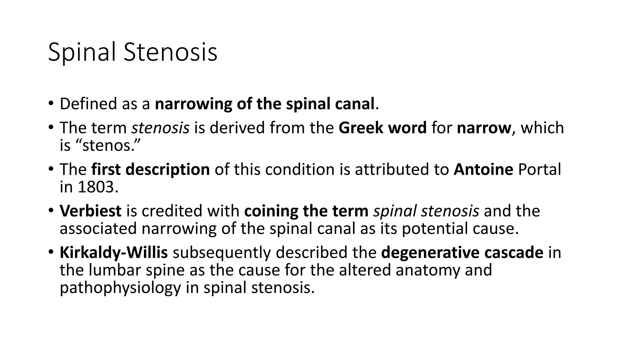 Tandem stenosis | PPT