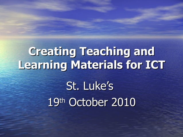 ICT Teaching and Learning Resources | PPT