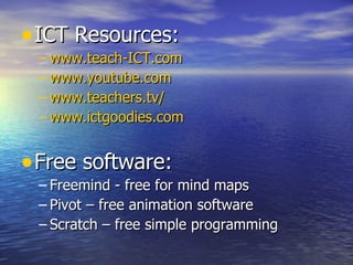 ICT Teaching and Learning Resources | PPT