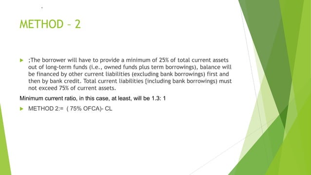 working capital financing:-Tandon committee | PPTX