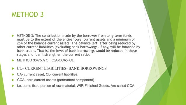 working capital financing:-Tandon committee | PPTX