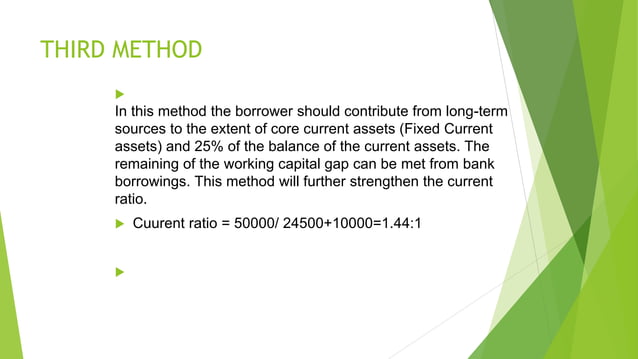 working capital financing:-Tandon committee | PPTX