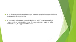 working capital financing:-Tandon committee | PPTX