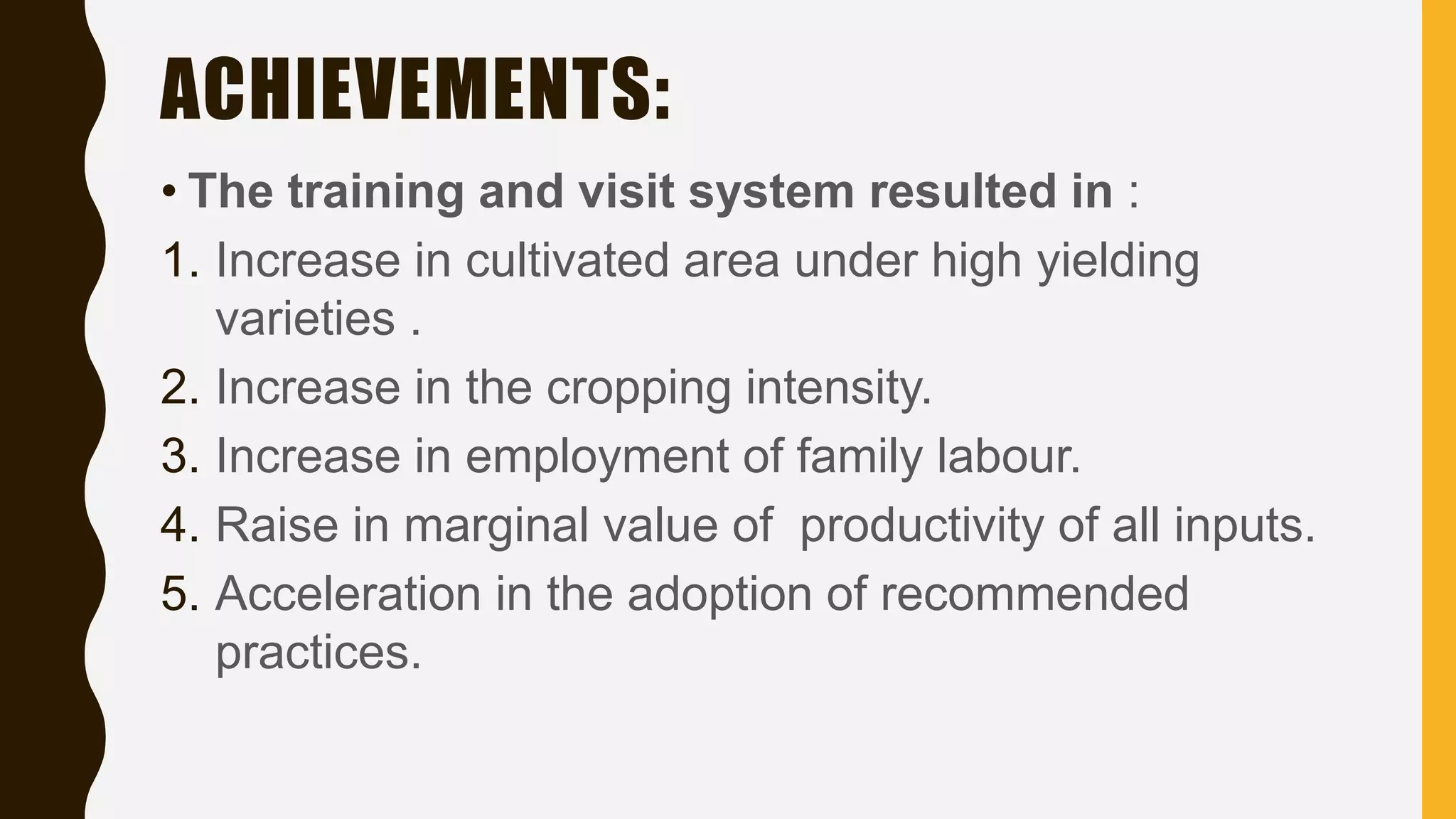 Training and visit system | PPTX