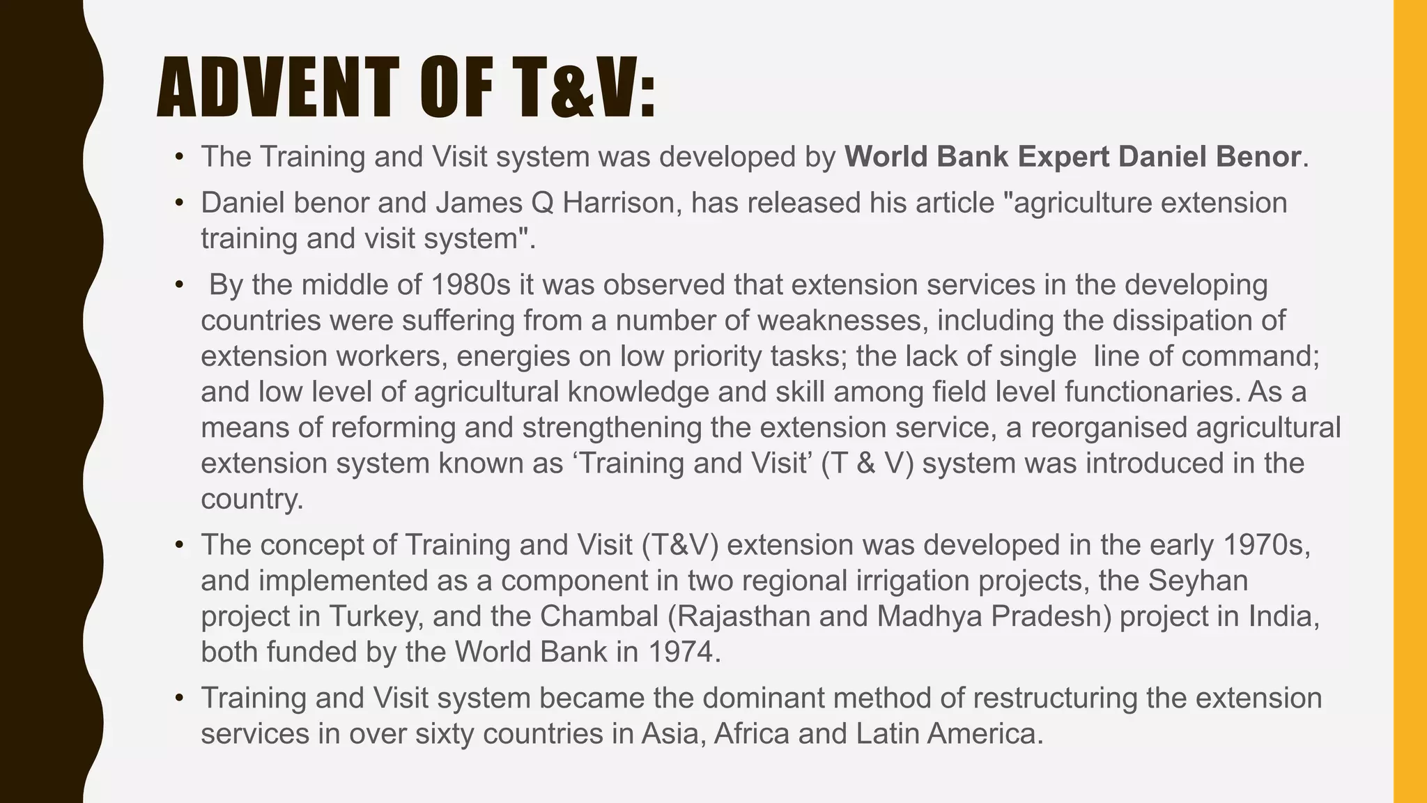 Training and visit system | PPTX