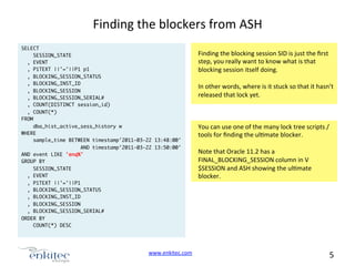 Tanel Poder - Troubleshooting Complex Oracle Performance Issues - Part 2 | PPT