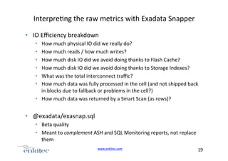 Drilling Deep Into Exadata Performance | PDF