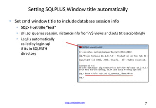 Tanel Poder - Scripts and Tools short | PPT