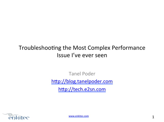Tanel Poder - Troubleshooting Complex Oracle Performance Issues - Part 1 | PDF