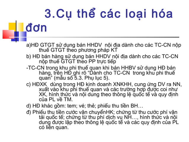 TANET - Hoa Don Chung Tu - Phan 1 | PPT