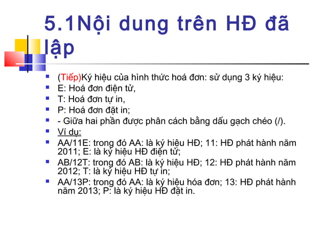 TANET - Hoa Don Chung Tu - Phan 1 | PPT