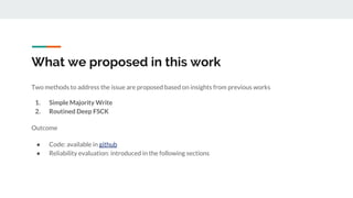 TANET 2018 - Insights into the reliability of open-source distributed ...