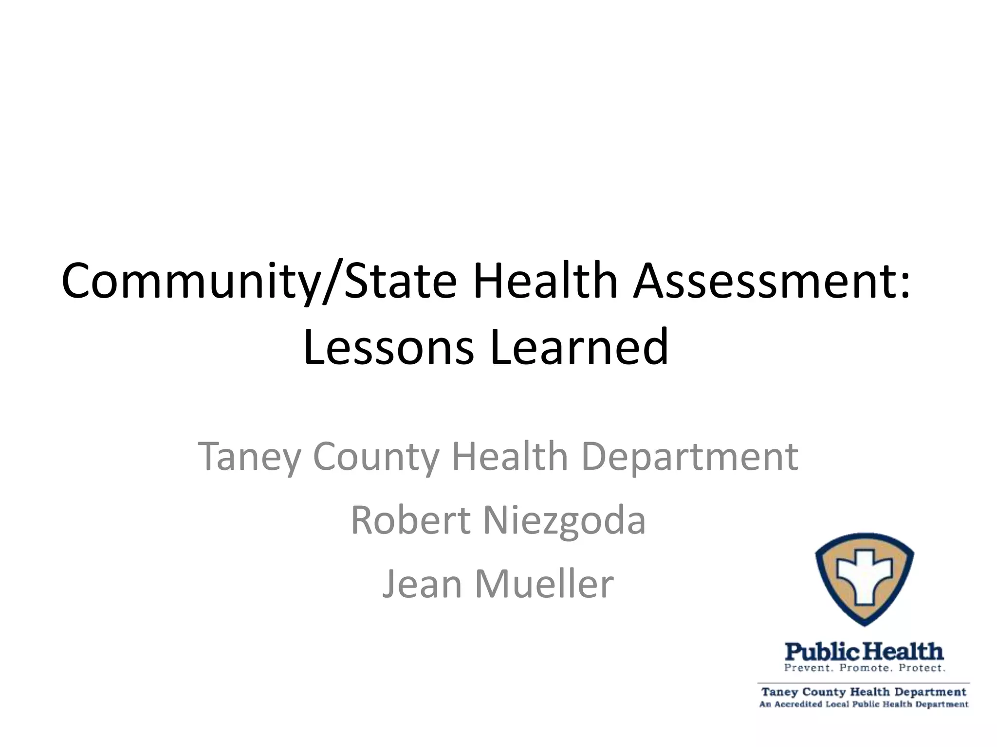 Taney community health assessment presentation 10 23 12 | PPTX ...