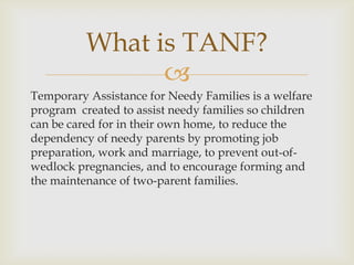 TANF | PPTX