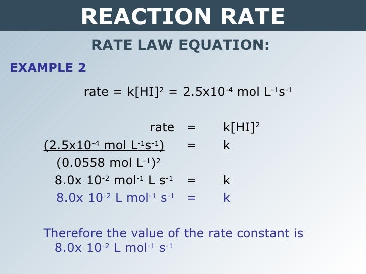 Tang 01 reaction rate