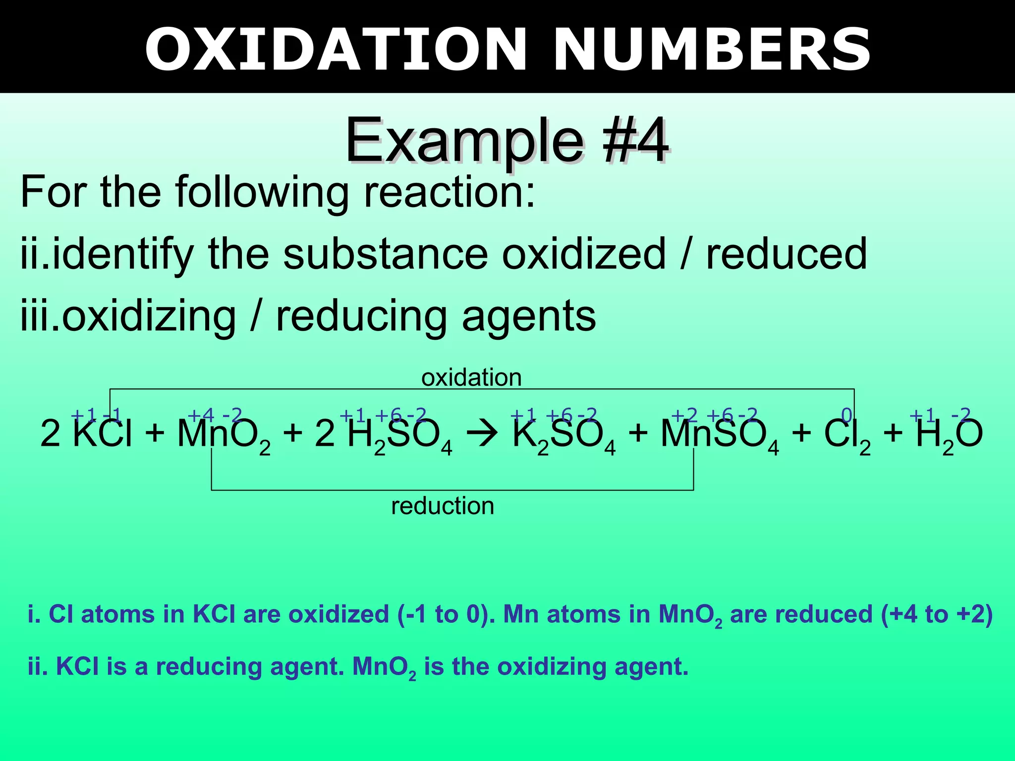 Tang 01 redox introduction 2 | PPT | Chemistry | Science