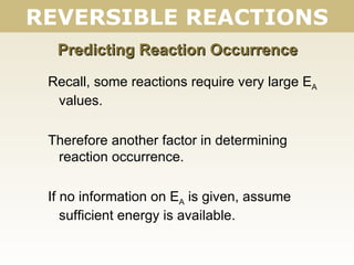 Reversible Reaction