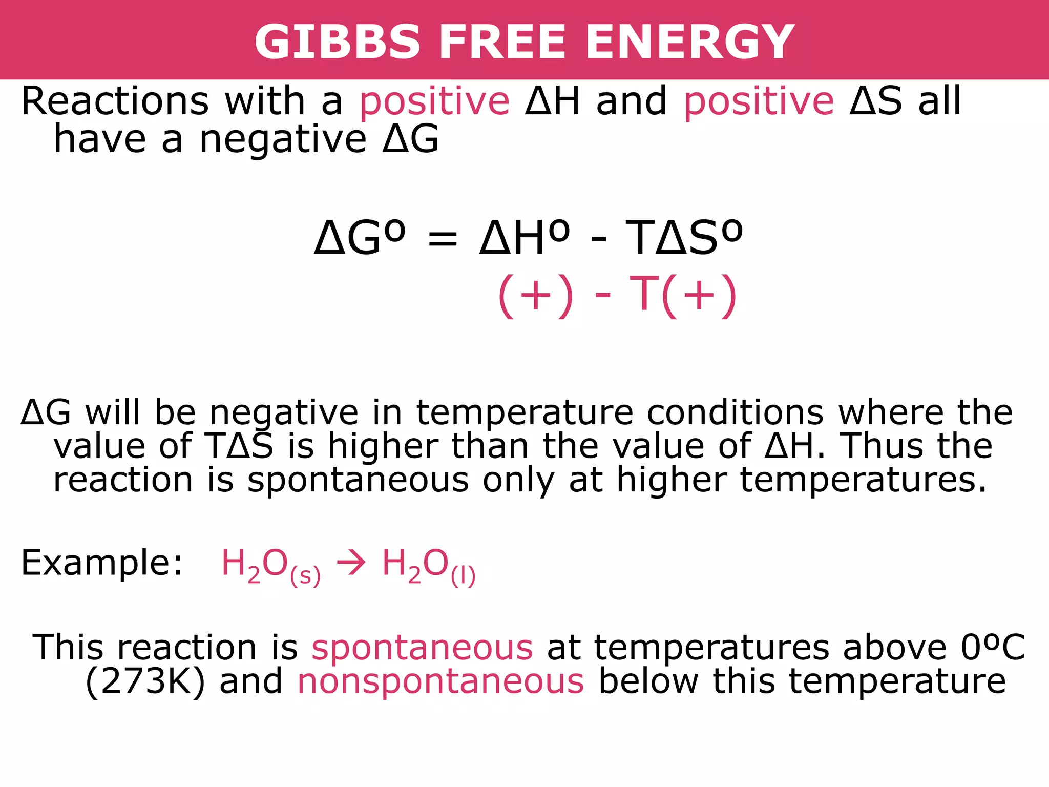 Tang 01b enthalpy, entropy, and gibb's free energy | PPTX