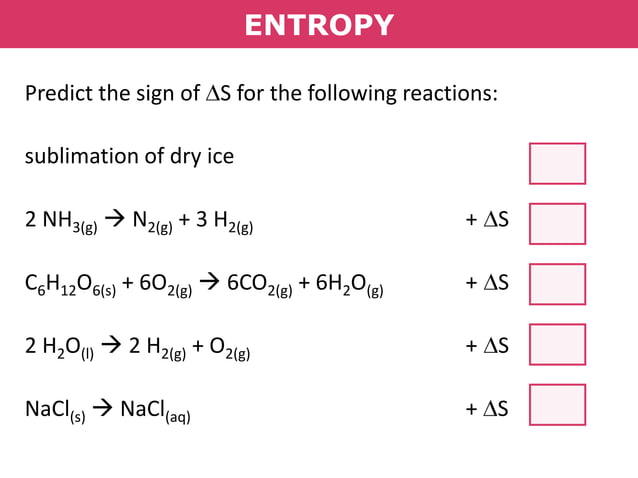 Tang 01b enthalpy, entropy, and gibb's free energy | PPTX | Chemistry ...