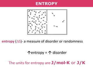 Tang 01b enthalpy, entropy, and gibb's free energy | PPTX