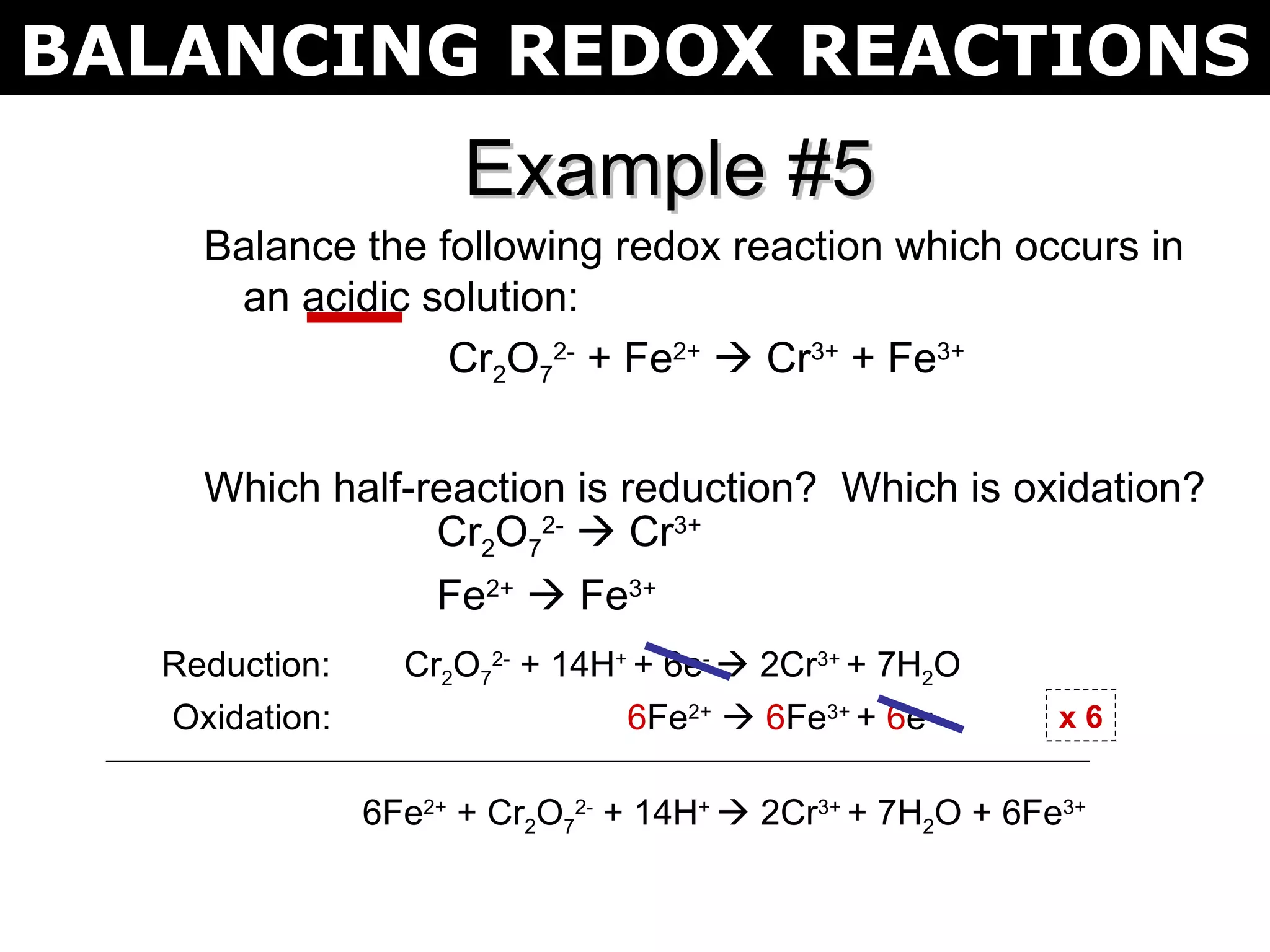 Tang 02 balancing redox reactions 2 | PPT