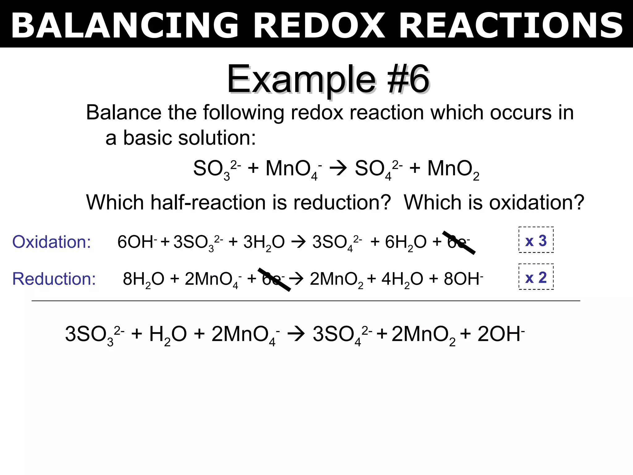 Tang 02 balancing redox reactions 2 | PPT