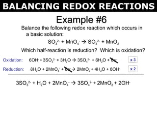 Tang 02 balancing redox reactions 2 | PPT