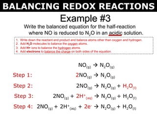 Tang 02 balancing redox reactions 2 | PPT