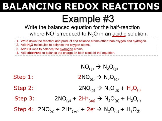 Tang 02 balancing redox reactions 2 | PPT