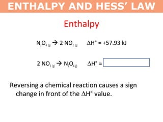 Tang 02 enthalpy and hess' law | PPT