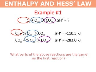 Tang 02 enthalpy and hess' law | PPT
