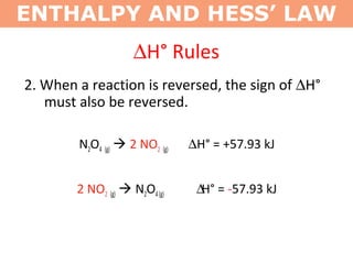Tang 02 enthalpy and hess' law | PPT