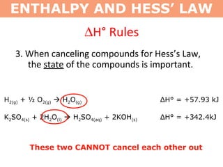 Tang 02 enthalpy and hess' law | PPT