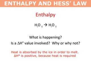 Tang 02 enthalpy and hess' law | PPT