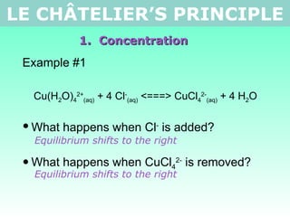 Tang 02 le châtelier’s principle 2 | PPT | Chemistry | Science