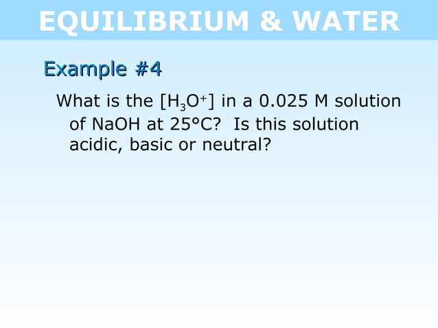 Tang 02 b equilibrium & water 2 | PPT