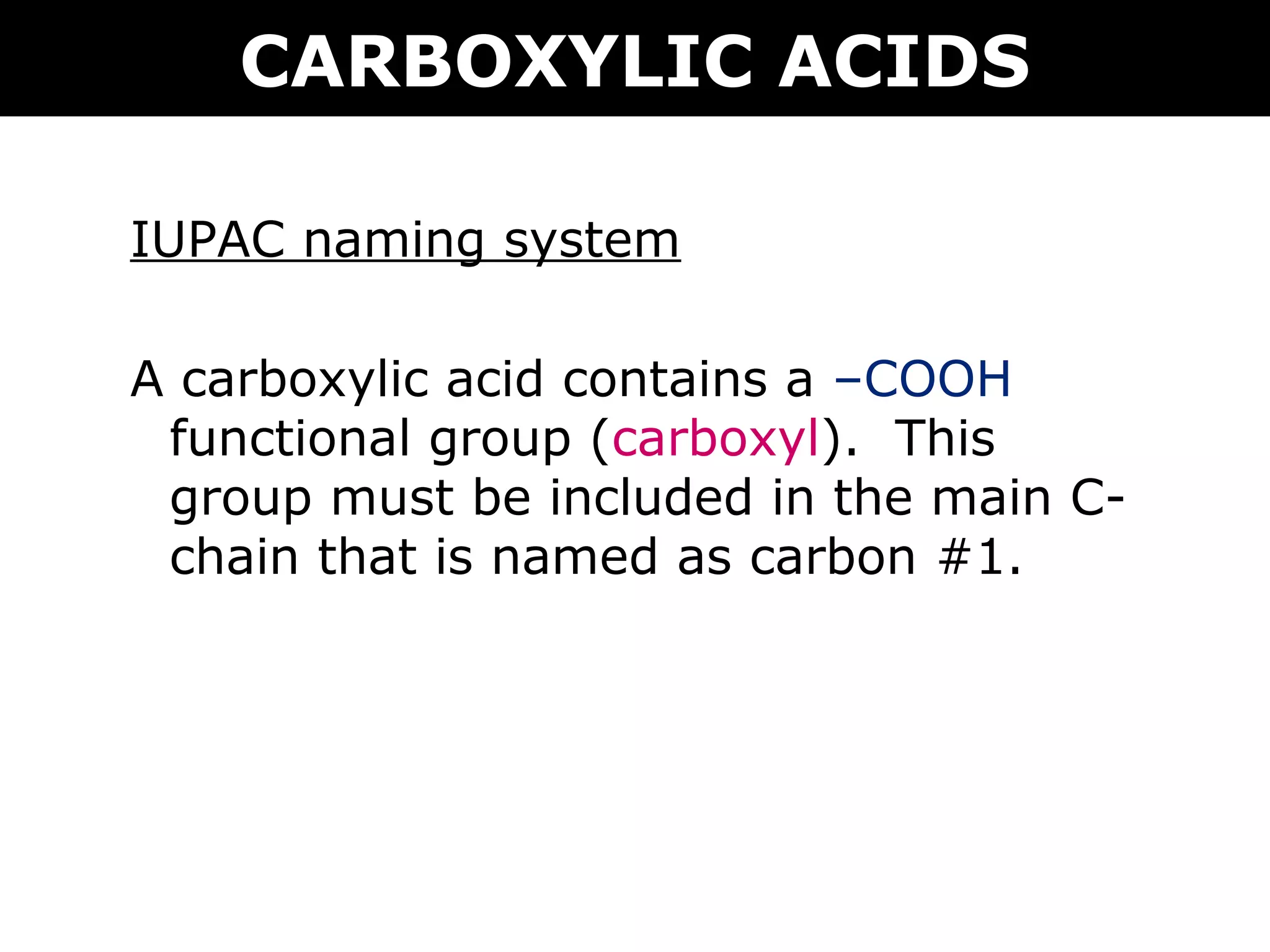 Tang 03 carboxylic acids & amines 2013 version | PPT