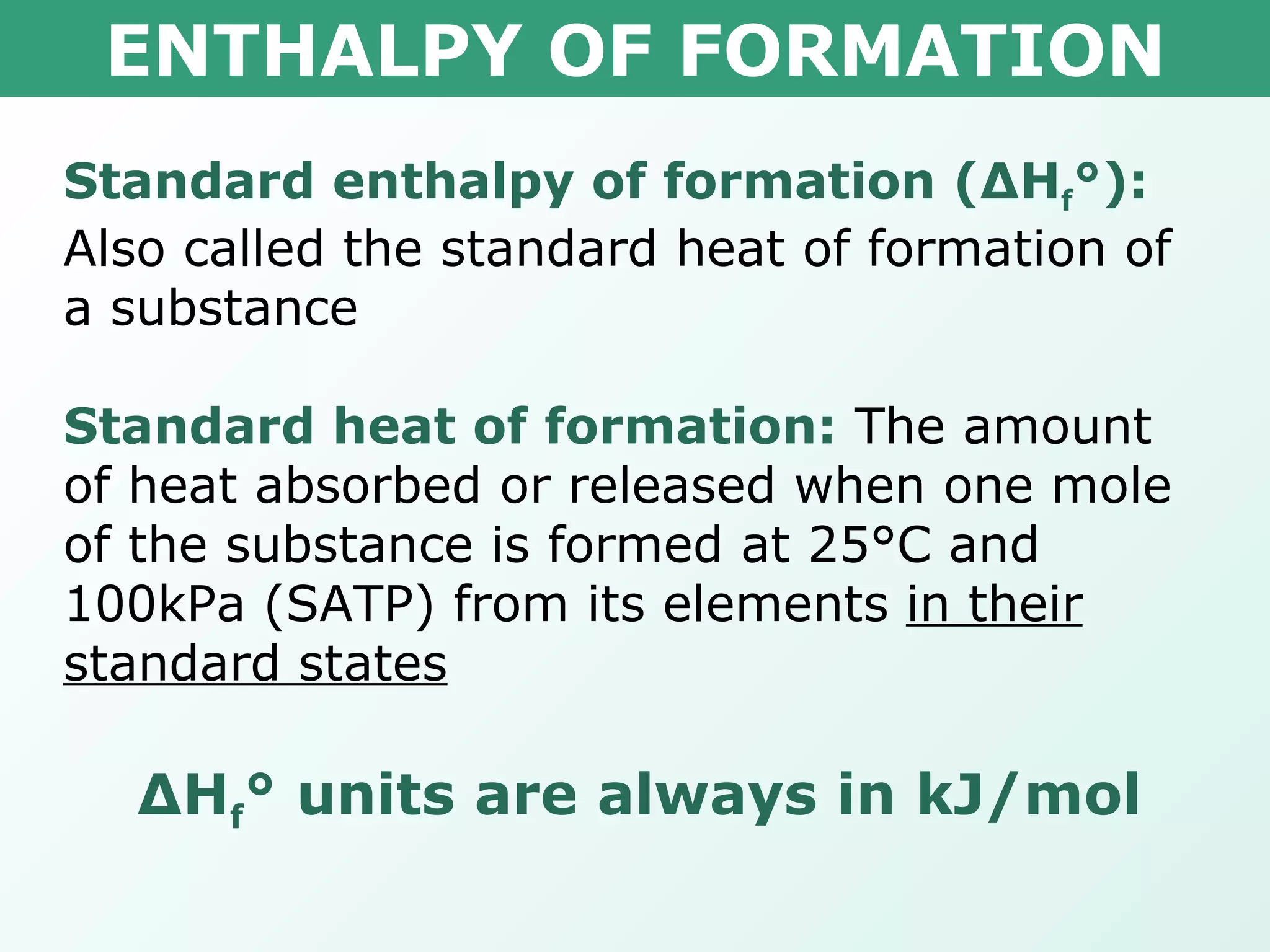 Tang 03 enthalpy of formation and combustion | PPT